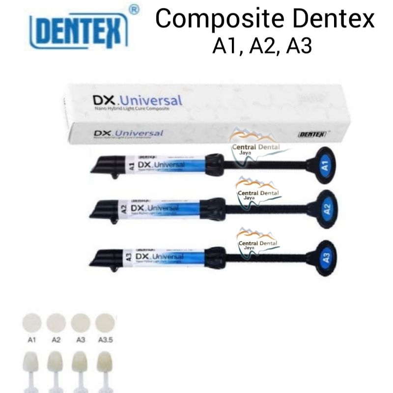 Jual Composite Dentex Veneer A1 A2 A3 ORIGINAL AKL / DX Universal Komposit Bahan Tambal dan ...