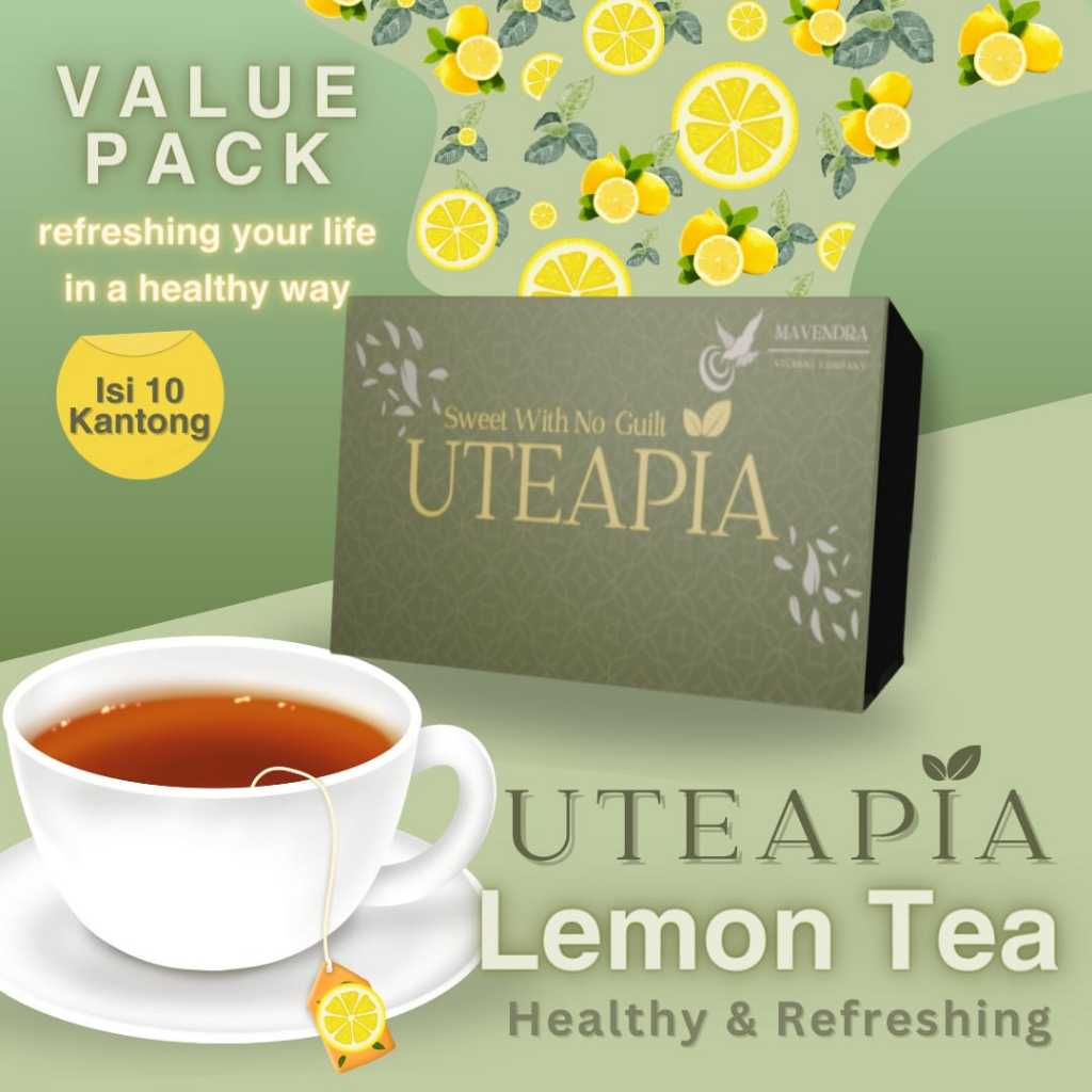 Jual Teh Celup UTEAPIA Lemon Value Pack Isi 10 Kantong Teh | Shopee ...