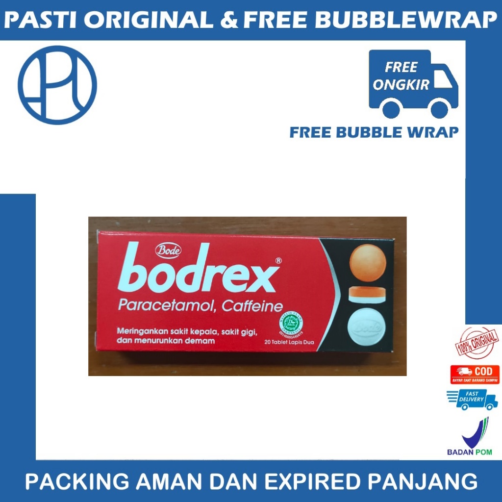 Jual BODREX 1 BOX ISI 20 tablet MENGATASI DEMAM PANAS MERIANG ...