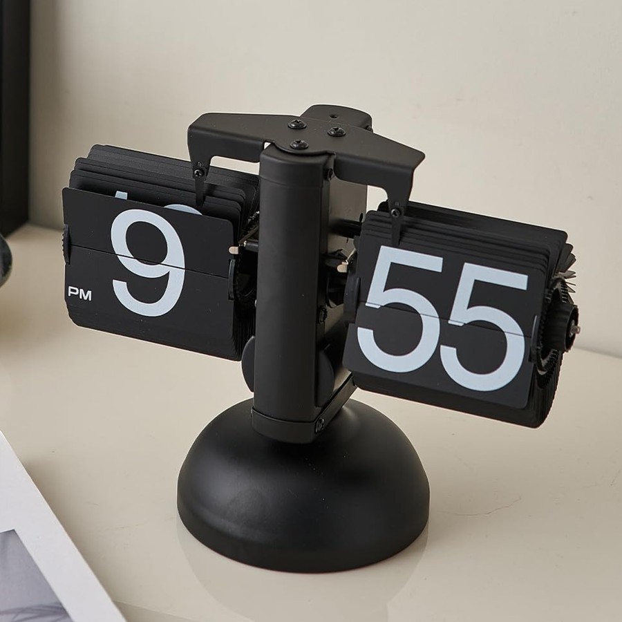 Jual easee Vintage Retro Table Flip Clock Desk, Home, Office ...