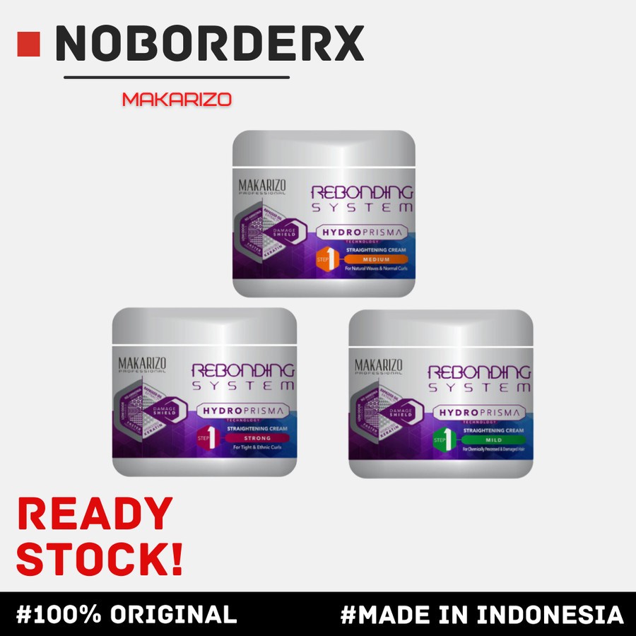 Jual Makarizo Professional Rebonding System HydroPrisma Straightening Cream | Shopee Indonesia