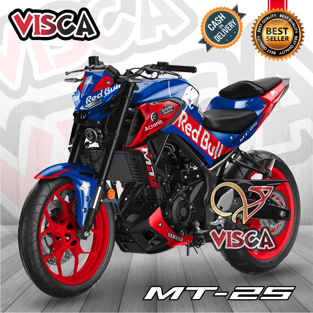 Jual Stiker Decal Yamaha MT 25 NEW Dekal Mt 25 Striping Mt 25 Variasi ...