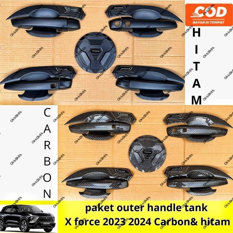 Jual paket outer handle tank cover X force xforce 2023 2024 2025 Hitam ...