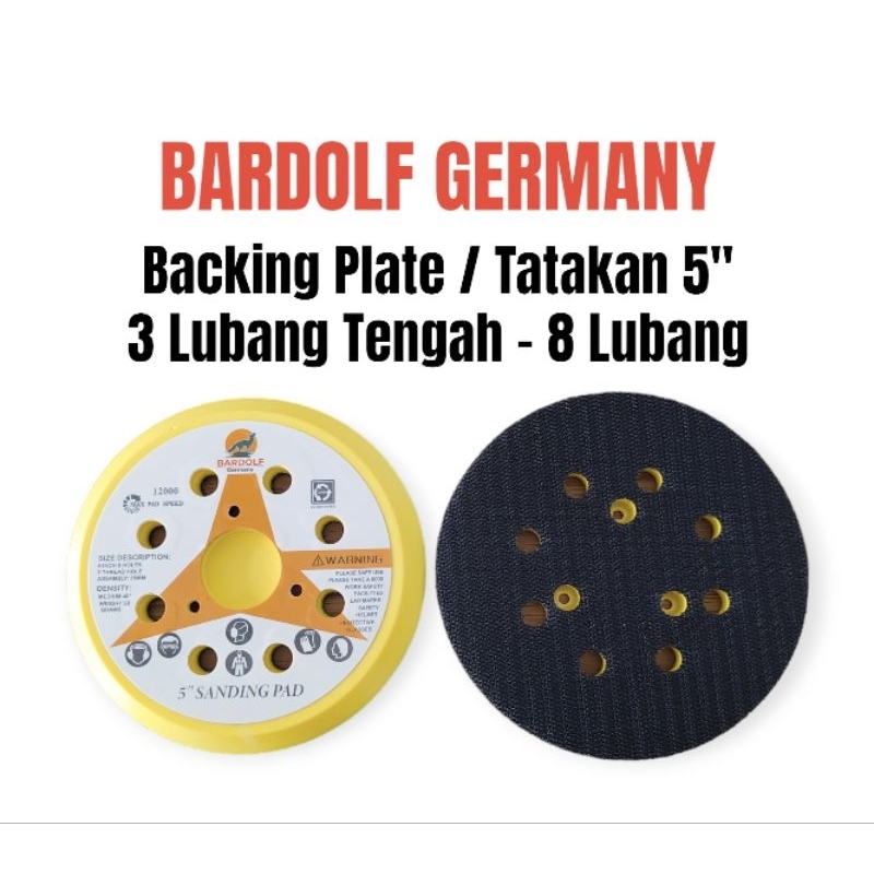 Jual BARDOLF Backing Plate 5" Tatakan Amplas 8 Lubang 3 Nails 5 inci ...