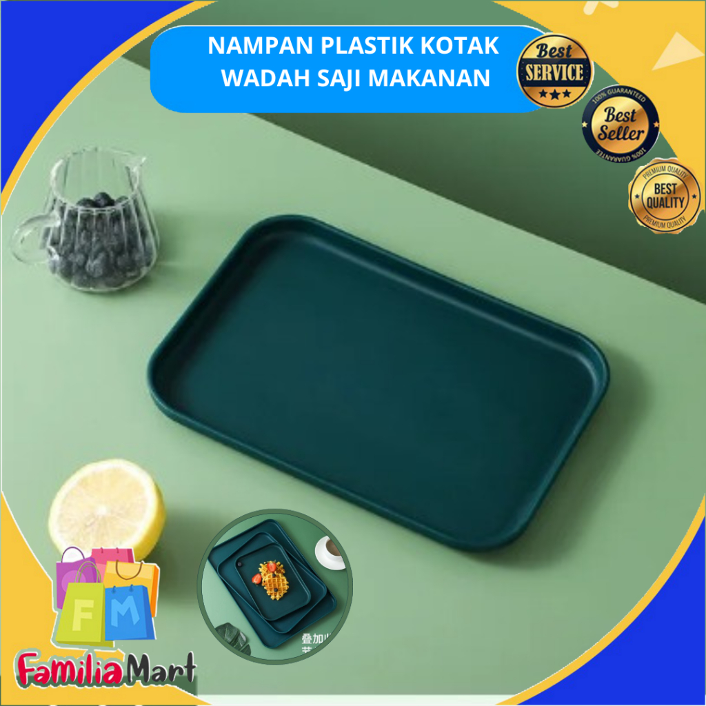 Jual NAMPAN SAJI BAHAN PLASTIK TEBAL / KOTAK WADAH SAJI MAKANAN TEMPAT ...