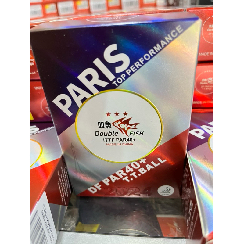 Jual Double fish Paris 2024 bola pingpong tenis meja | Shopee Indonesia