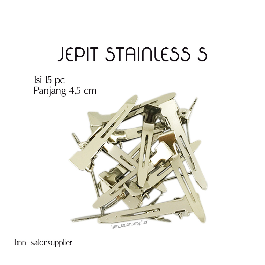 Jual Jepit Bebek Stainless Stainles Stenlis Penjepit Rambut Salon ...