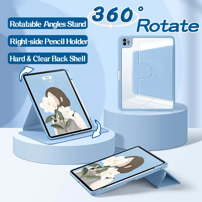 Jual Case iPAD 360 Derajat Folding Acrylic HD Case Premium iPAD Air 3/4 ...