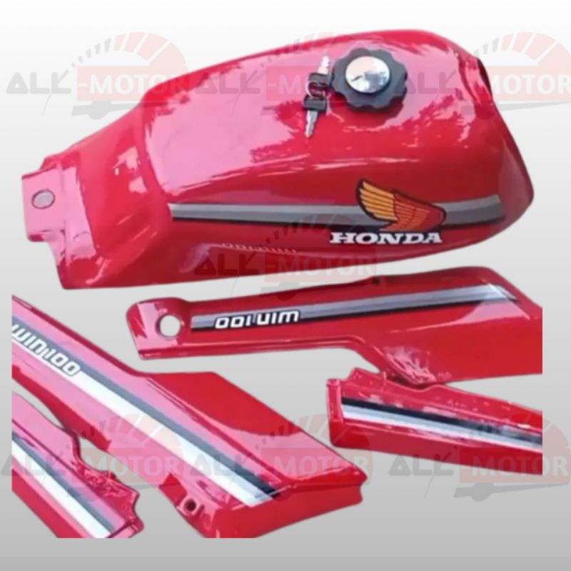 Jual Paket tangki honda win cover body bok aki honda win win 100 satu ...