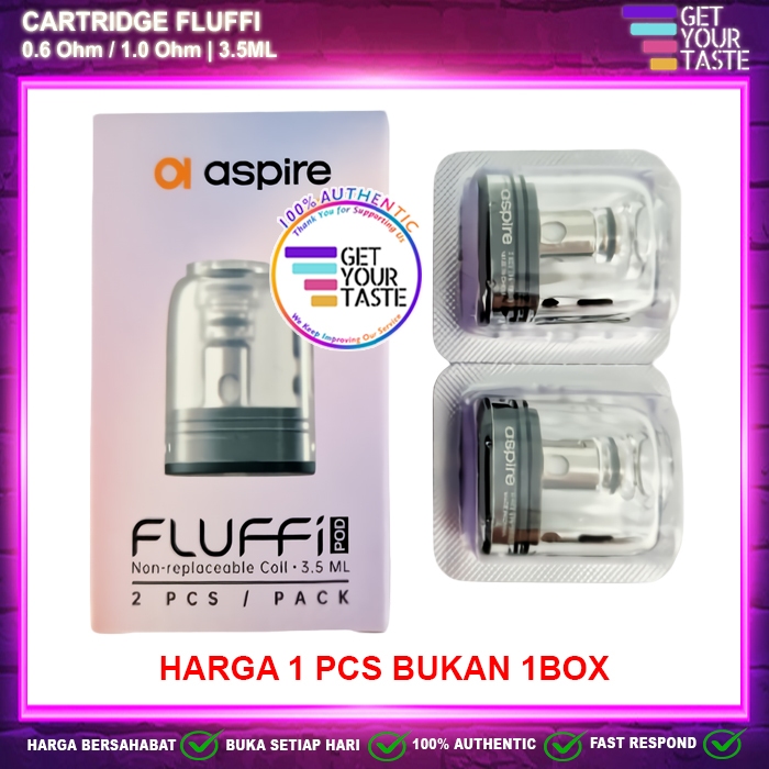 Jual Cartridge FLUFFI 3.5ML Pod Kit Authentic by Aspire Indonesia ...