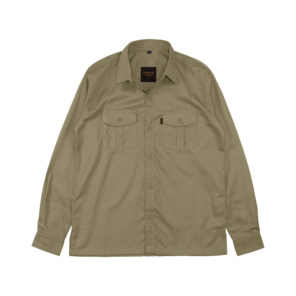 Jual Engineer Workwear - Basic Cream LS, Kemeja Panjang Polos-Casual ...