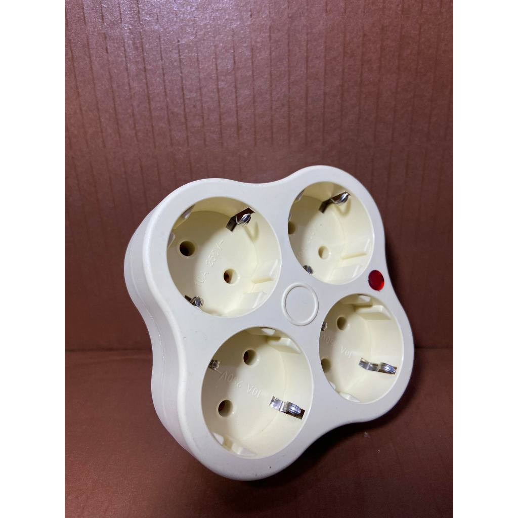 Jual Colokan 4 Lubang Segi / Terminal Colokan 4Lb Kotak Colokan Multi ...