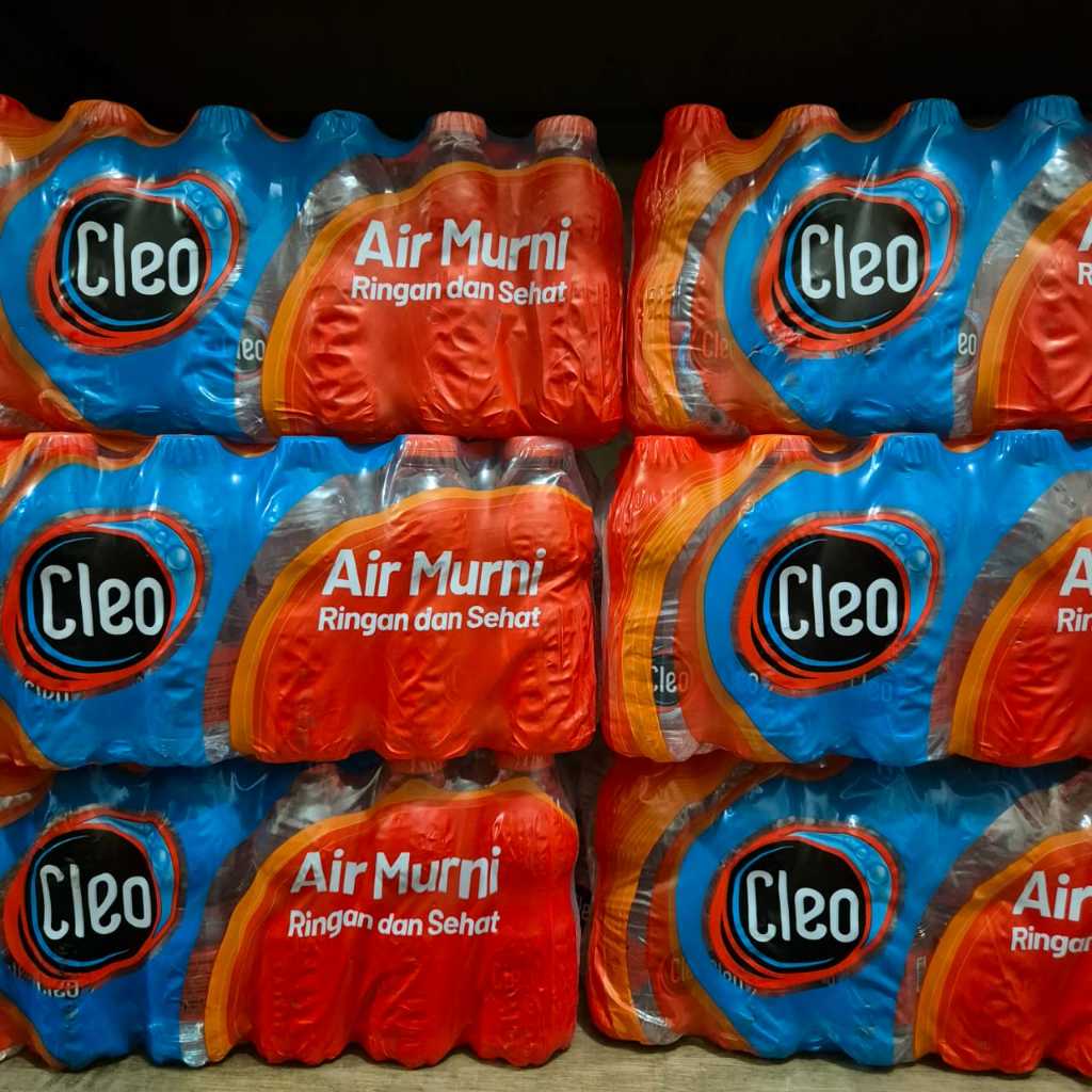 Jual AIR MINERAL CLEO ISI 24 BOTOL x 220 ml / 1 KARTON / 1 DUS | Shopee Indonesia