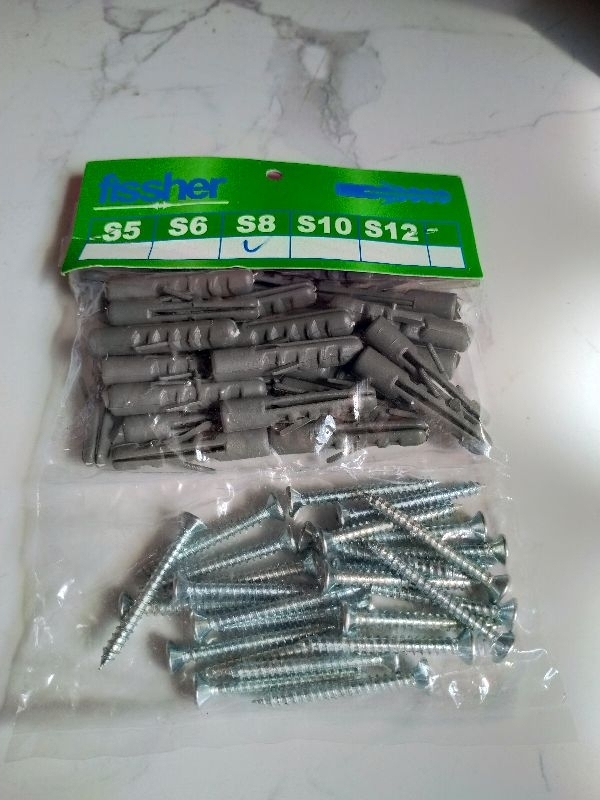 Jual MURAH Sekrup Bor Tembok S6 S8 & BAUT Fisher Sekrup Set | Shopee Indonesia