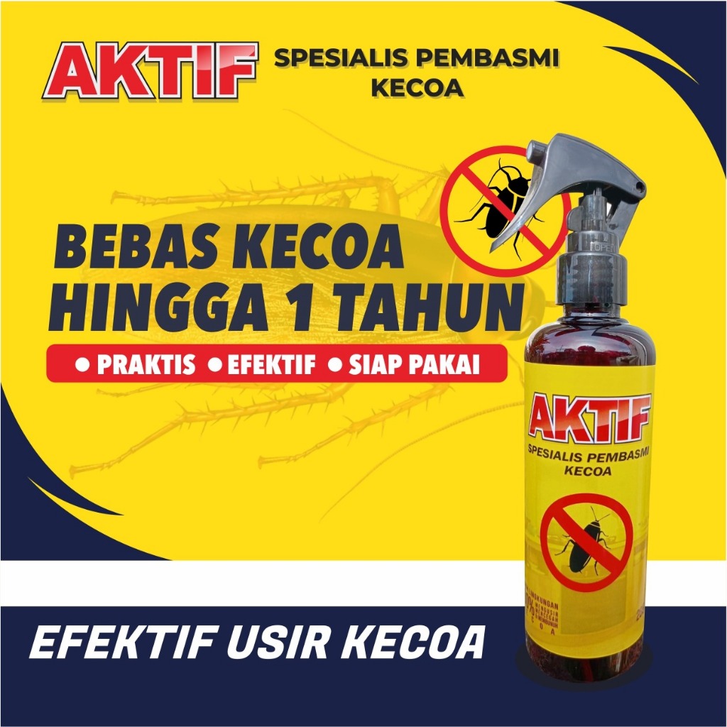 Jual Aktif Anti Kecoa Spray Racun Pembasmi Kecoa Kecoak Bugs Buster ...