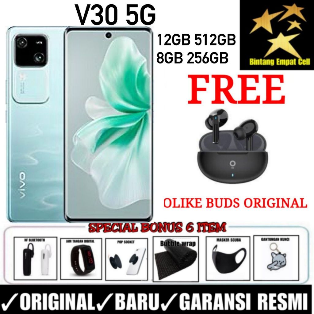 Jual VIVO V30 5G 8/256 & 12/512 & V30 PRO 12/512 GARANSI RESMI | Shopee Indonesia