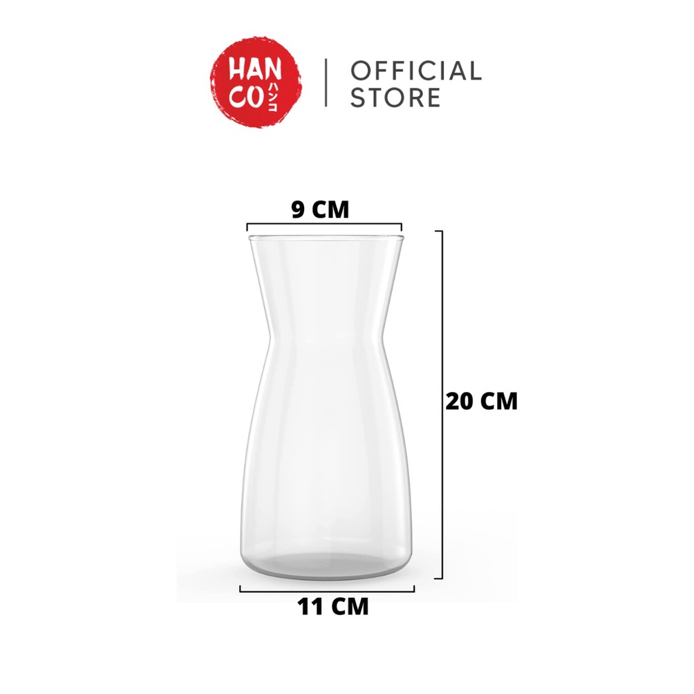 Jual ART G4I HANCO KARAFF kaca bening 1 liter PITCHER Karafe Minuman ...