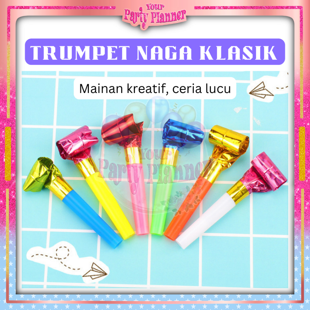 Jual Terompet Lidah Foil Metallic / Mainan Pluit Priwit Bunyi Ulang ...