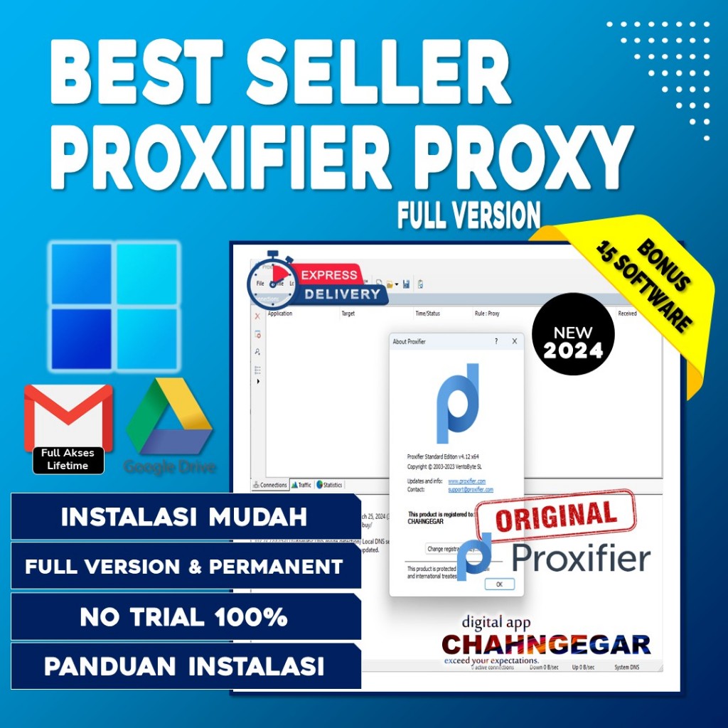 Jual License Proxifier 2025 Standard Edition Lifetime Untuk 1 PC ...