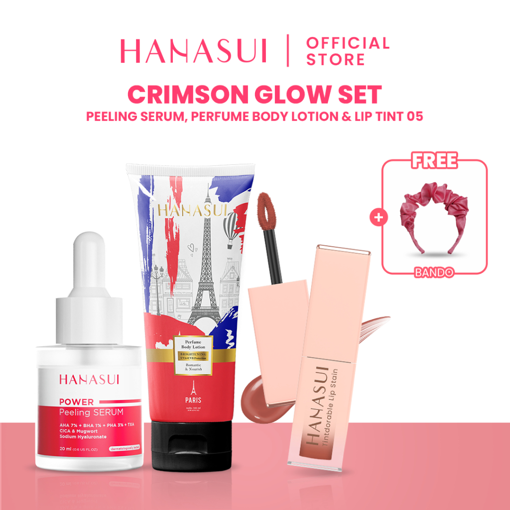 Jual Hanasui Crimson Glow Set Free Bando (Bdl) | Shopee Indonesia