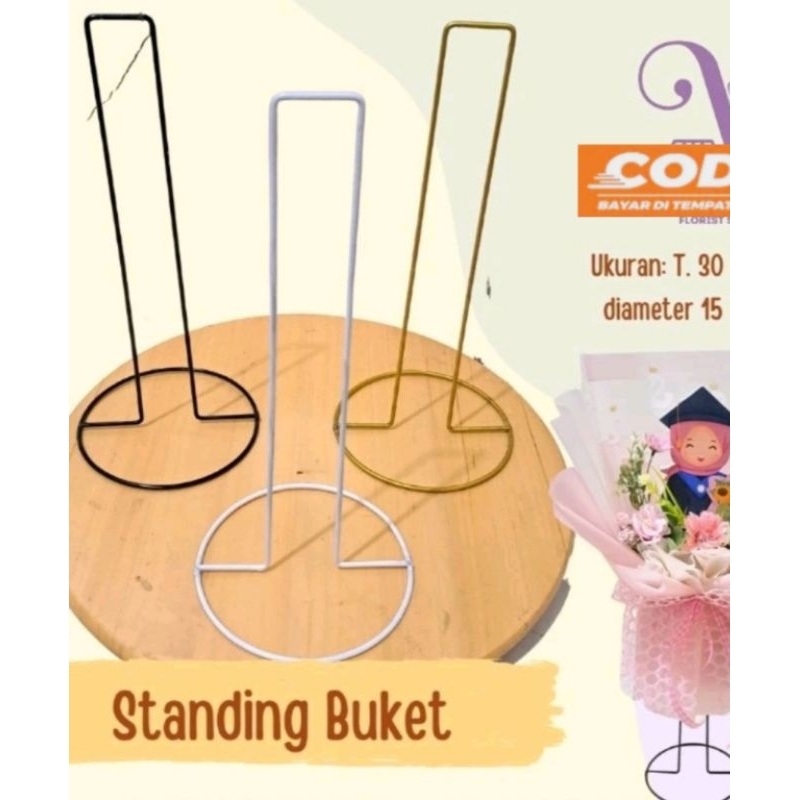 Jual Standing Buket/standing buket praktis/Display buket bunga | Shopee ...