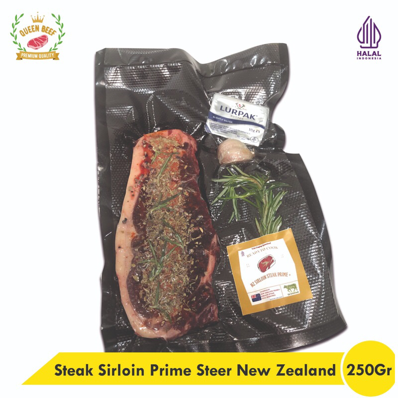 Jual Sirloin New Zealand Prime Steer Aged Ready to Cook Grassfed Steak ...