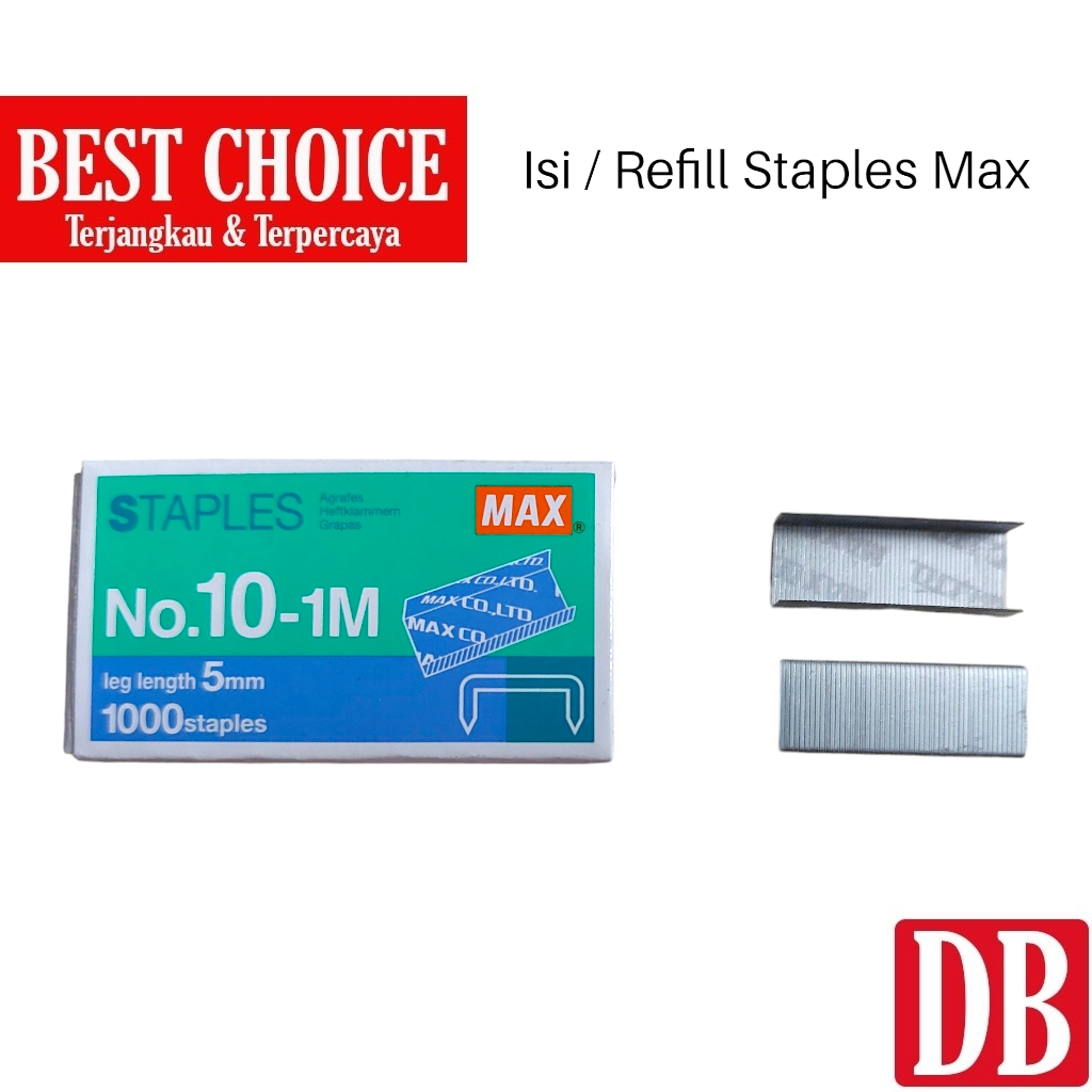 Jual Refill / Isi Staples MAX Kecil No.10-1M (1pcs) | Shopee Indonesia
