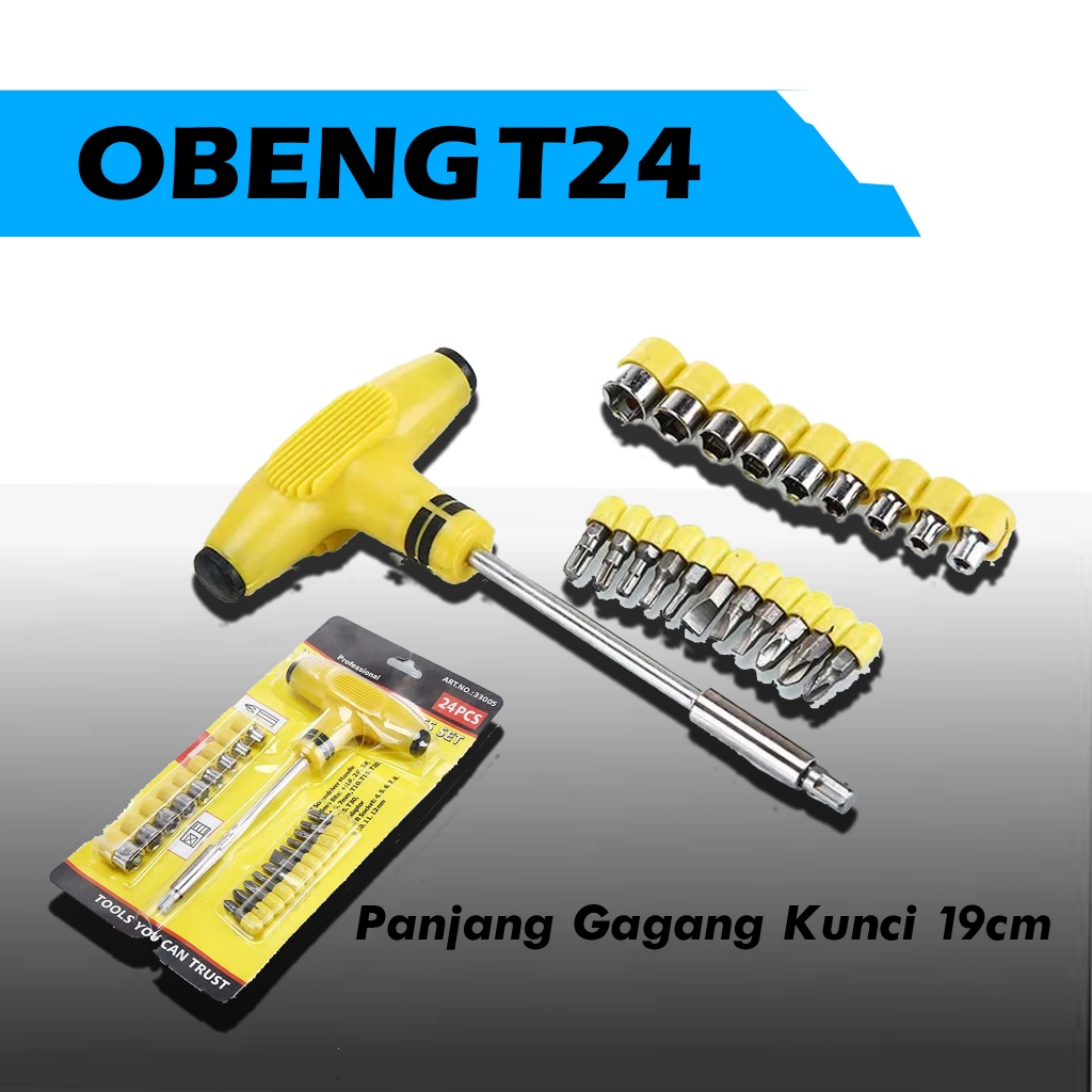 Jual IDEKU - Obeng T 24 pcs Socket & Bit Set / Kunci Sok Obeng Dan ...