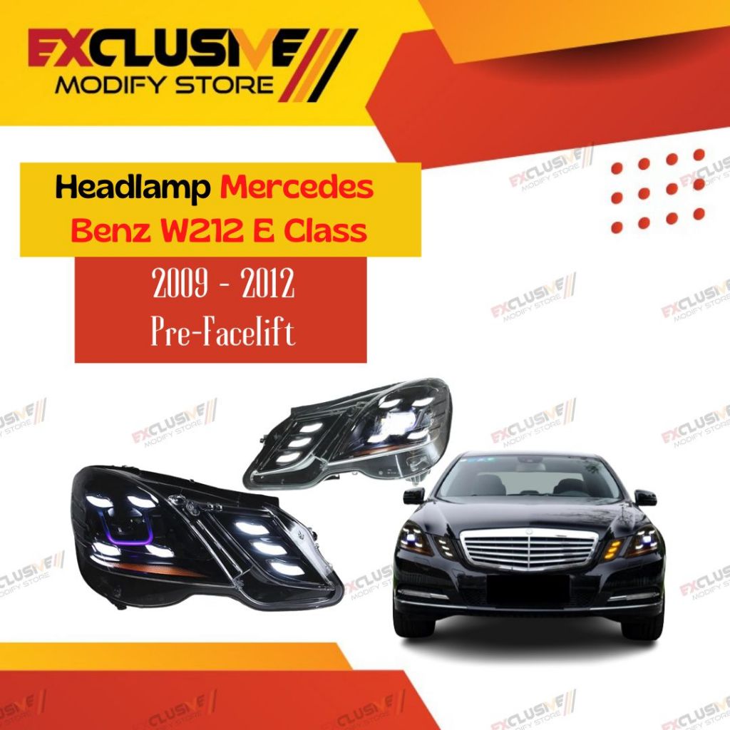 Jual MERCEDES BENZ W212 MERCY E CLASS E250 E300 E350 HEADLAMP PRE ...