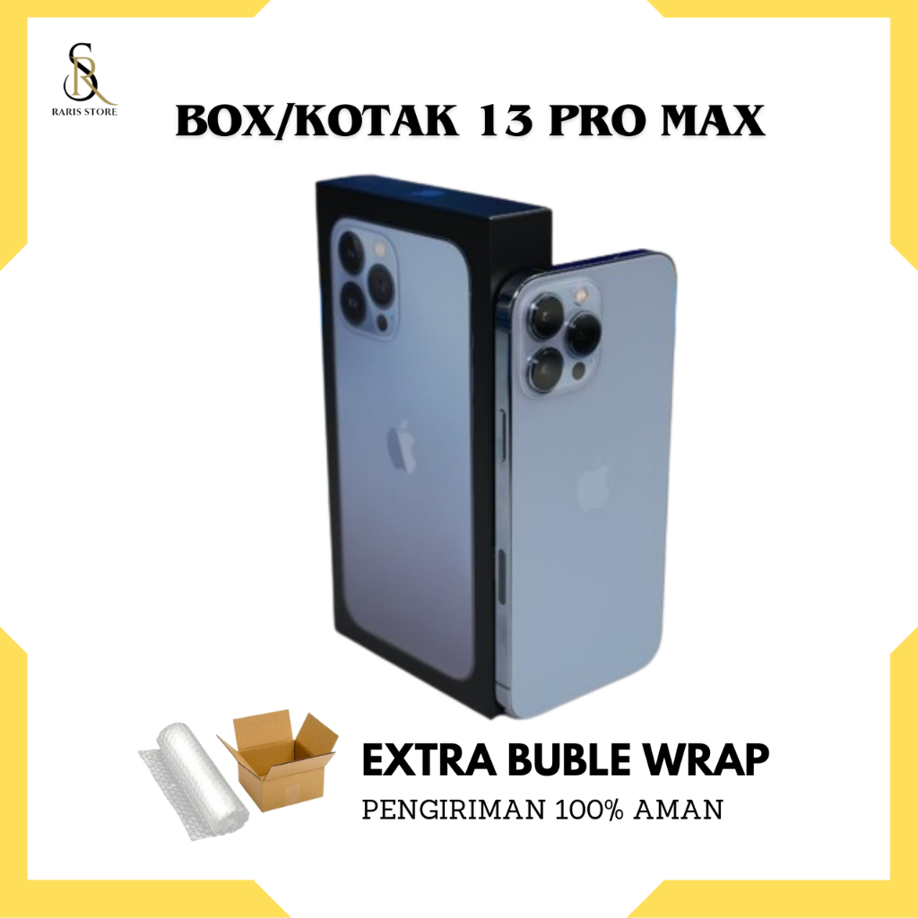 Jual BOX/KOTAK IPH 13 PRO MAX KUALITAS 100% OKE! | Shopee Indonesia
