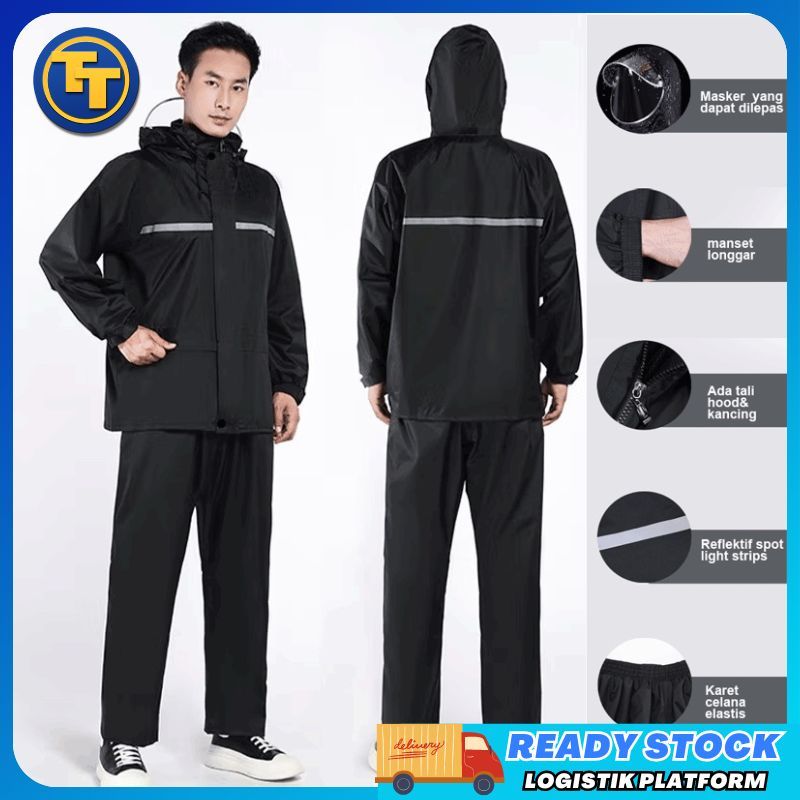 Jual Jas Hujan Sepeda motor mobil listrik Rain coat Jas hujan set Jas hujan Dewasa Tebal Anti ...