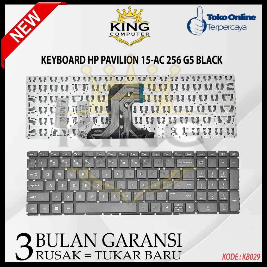 Jual KEYBOARD HP PAVILION 250 G5 255 G5 256 G5 255 G5 256 G4 15-AF 15-AC 15-AF 15-BA BLACK ...