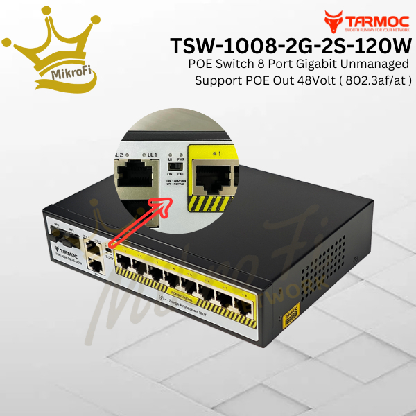 Jual Tarmoc TSW-1008-2G-120W, 8 Port Gigabit POE 802.3af/at POE Switch ...