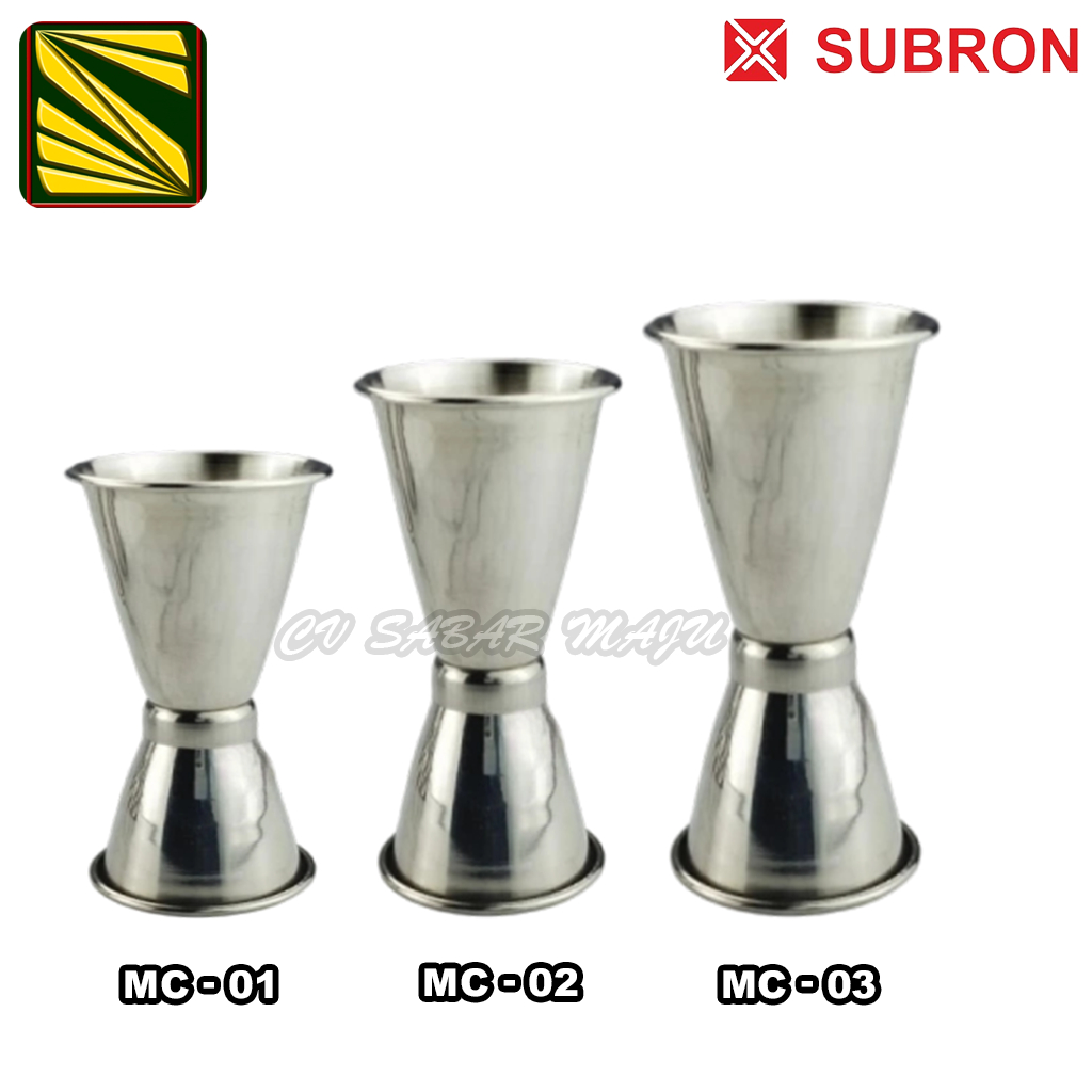Jual SUBRON Gelas Ukur Stainless Steel Takar Jigger Measure Cup ...