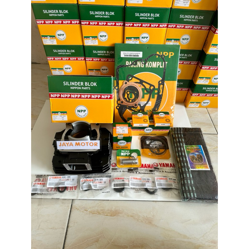 Jual Paketan Blok seher cylinder boring piston kit ring set paket RX-King RXK Npp Plus Stang ...