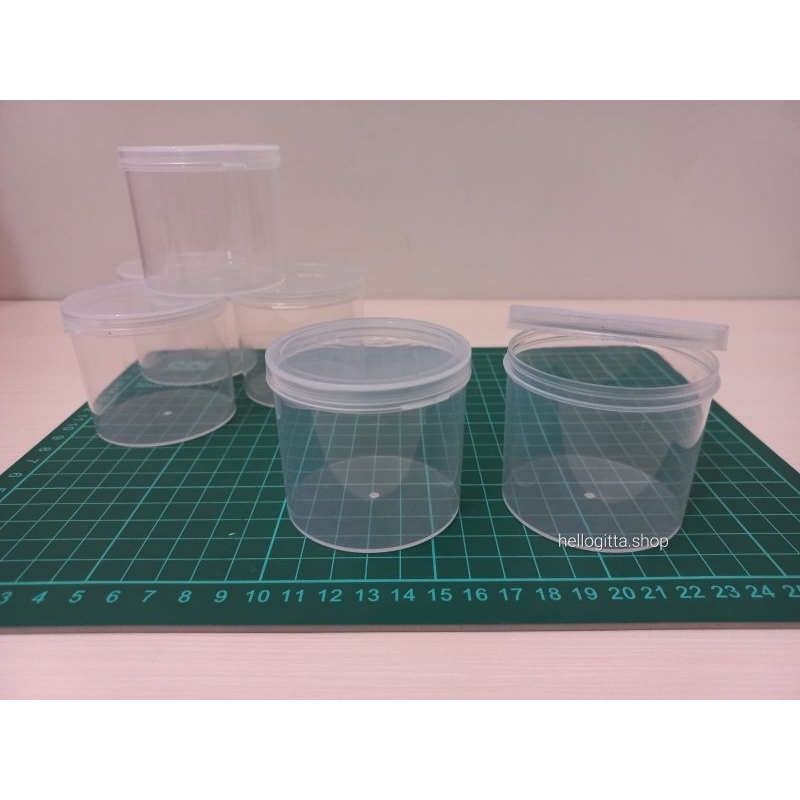 Jual TABUNG PENYIMPANAN BAHAN PLASTIK TRANSPARAN Uk. Ø 6 x 5.5 cm/TUBE ...