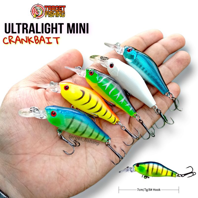 Jual Mini Crankbait Ultralight 5cm 7gram - Minnow Umpan Casting UL ...