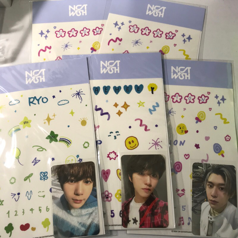 Jual [READY STOCK] Photocard Deco Sticker Station Wish md NCT Wish yushi riku sakuya ryo jaehee ...
