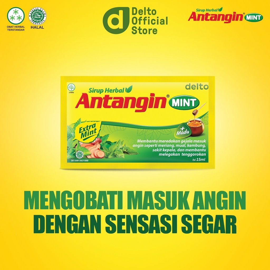 Jual Antangin Mint Sirup Herbal Box (12 Sachet) | Shopee Indonesia