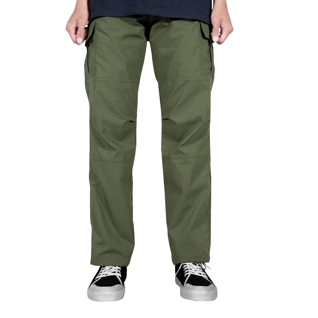 Jual INBL Cargo Pants - Long Pants Straight Fit Cargo Pants Army ...