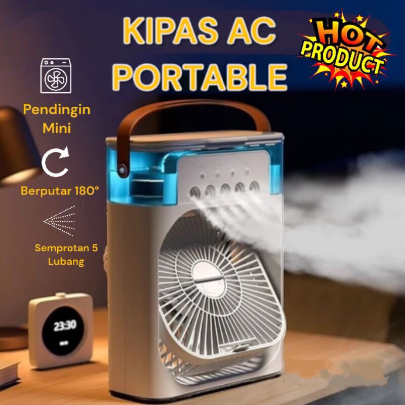 Jual Kipas AC Cooler Kipas AC Mini Portable Kapasitas Air 600ml Kipas ...
