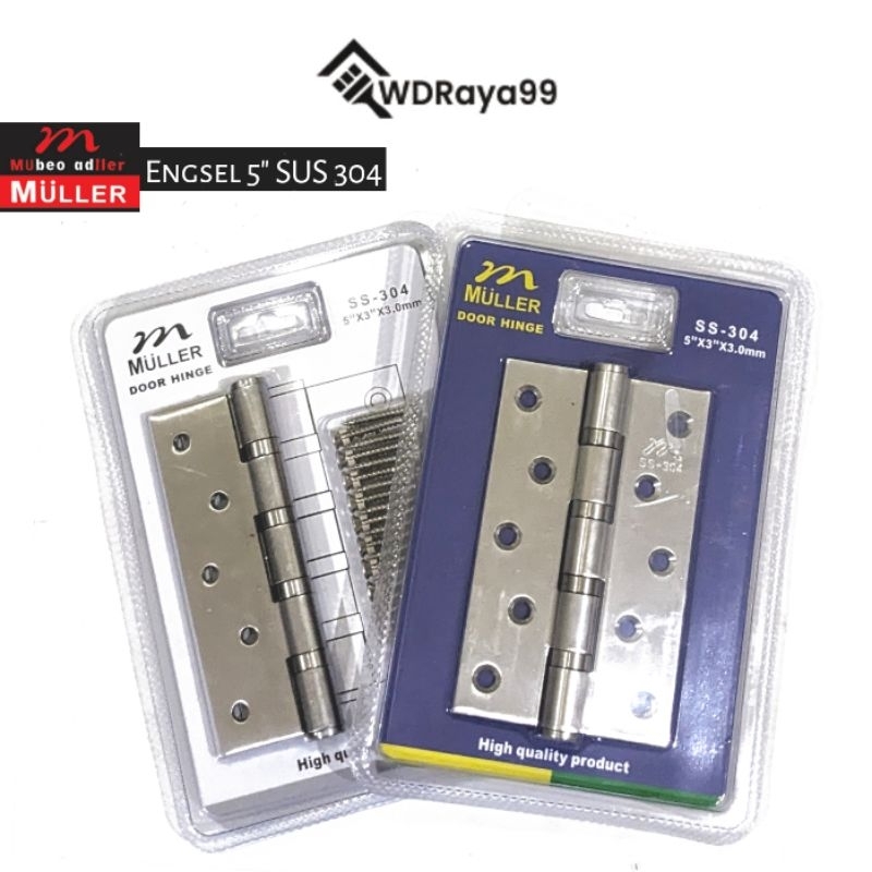 Jual Engsel Pintu 5" Engsel Pintu Anti Karat Stainless Steel 304 Engsel ...