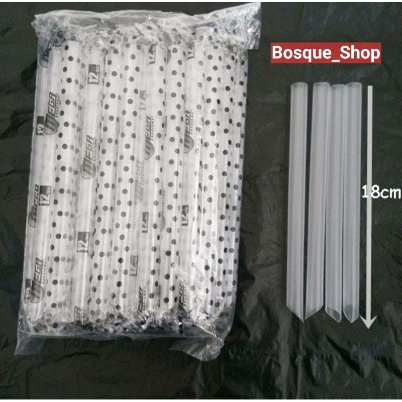 Jual (50 Pcs) SEDOTAN STERIL LANCIP BENING BOBA BUBBLE MEGA 12mm 18cm | Shopee Indonesia