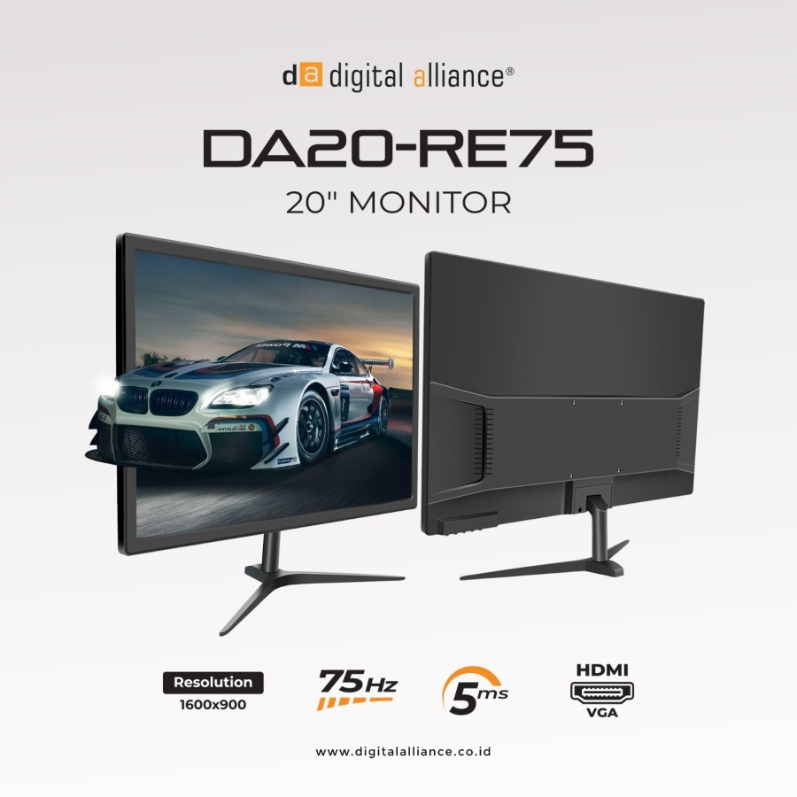 Jual Digital Alliance Gaming Monitor DA20-RE75 19.5" 20" TN 75Hz ...