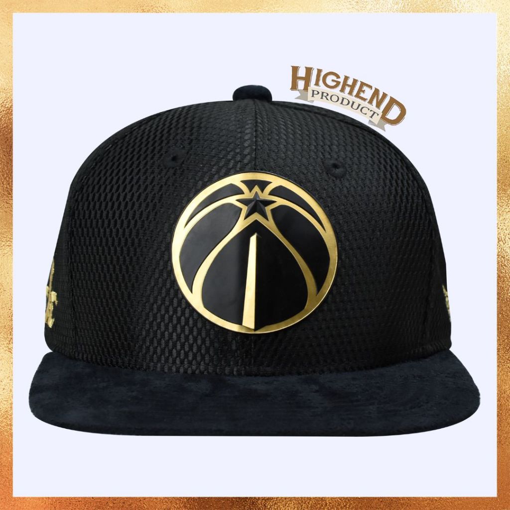 Jual READY STOCK!! Topi New Era NBA Washington Wizards Black Gold On ...