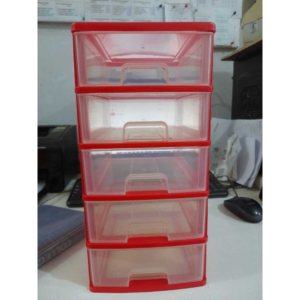 Jual Laci Mini- M Container Susun 3 dan 4 transparant / Rak Container ...
