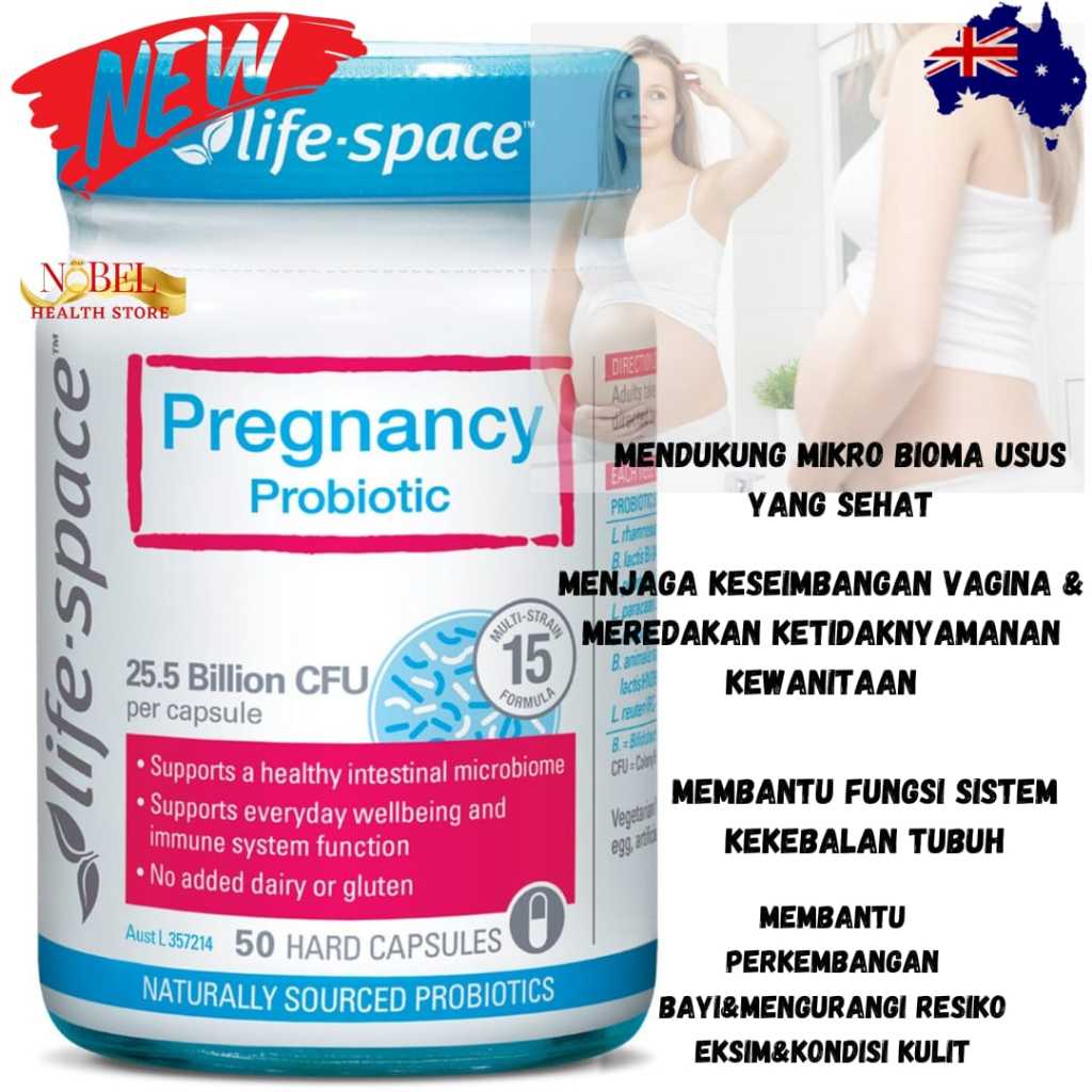Jual LIFE SPACE PREGNANCY Probiotic 50 Capsules | Shopee Indonesia