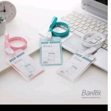 Jual Bantex Transparent ID Card Holder Lanyard Portrait #8868 Clear ...