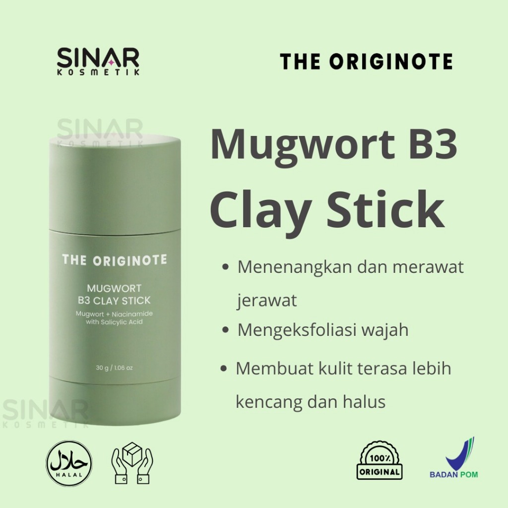 Jual The Originote Mugwort B3 Clay Stick Mask with Salicylic Acid ...