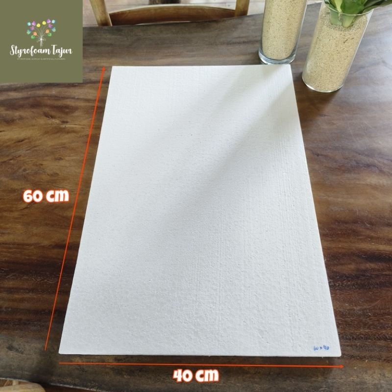 Jual 60 x 40 tebal 5 cm styrofoam lembaran gabus lembaran | Shopee ...